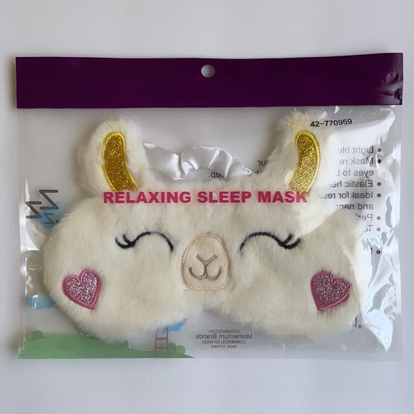 Accessories | Llama Relaxing Sleep Face Mask | Poshmark